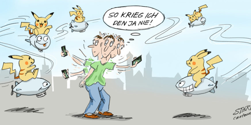 Pokemon Go - Cartoons, Comic, Karikaturen, Illustration, Grafik-Design