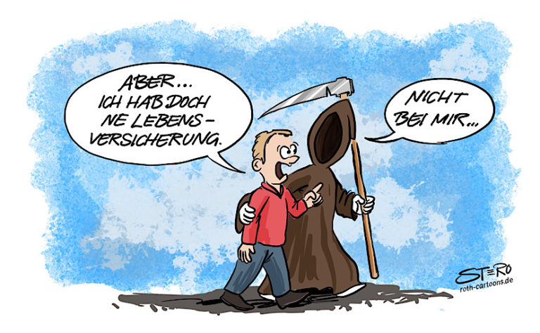 Tod Cartoons und Comics über den Tod, den Reaper