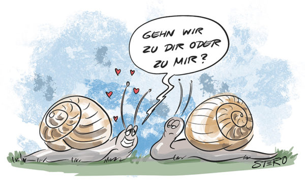cartoon-karikatur-Cartoon: Zu dir oder zu mir? - Roth-Cartoons