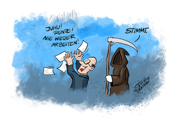 cartoon-karikatur-Cartoon zur Rente - Roth-Cartoons