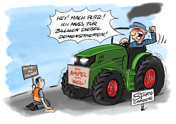 cartoon-karikatur-Cartoon zur Bauerndemo - Roth-Cartoons
