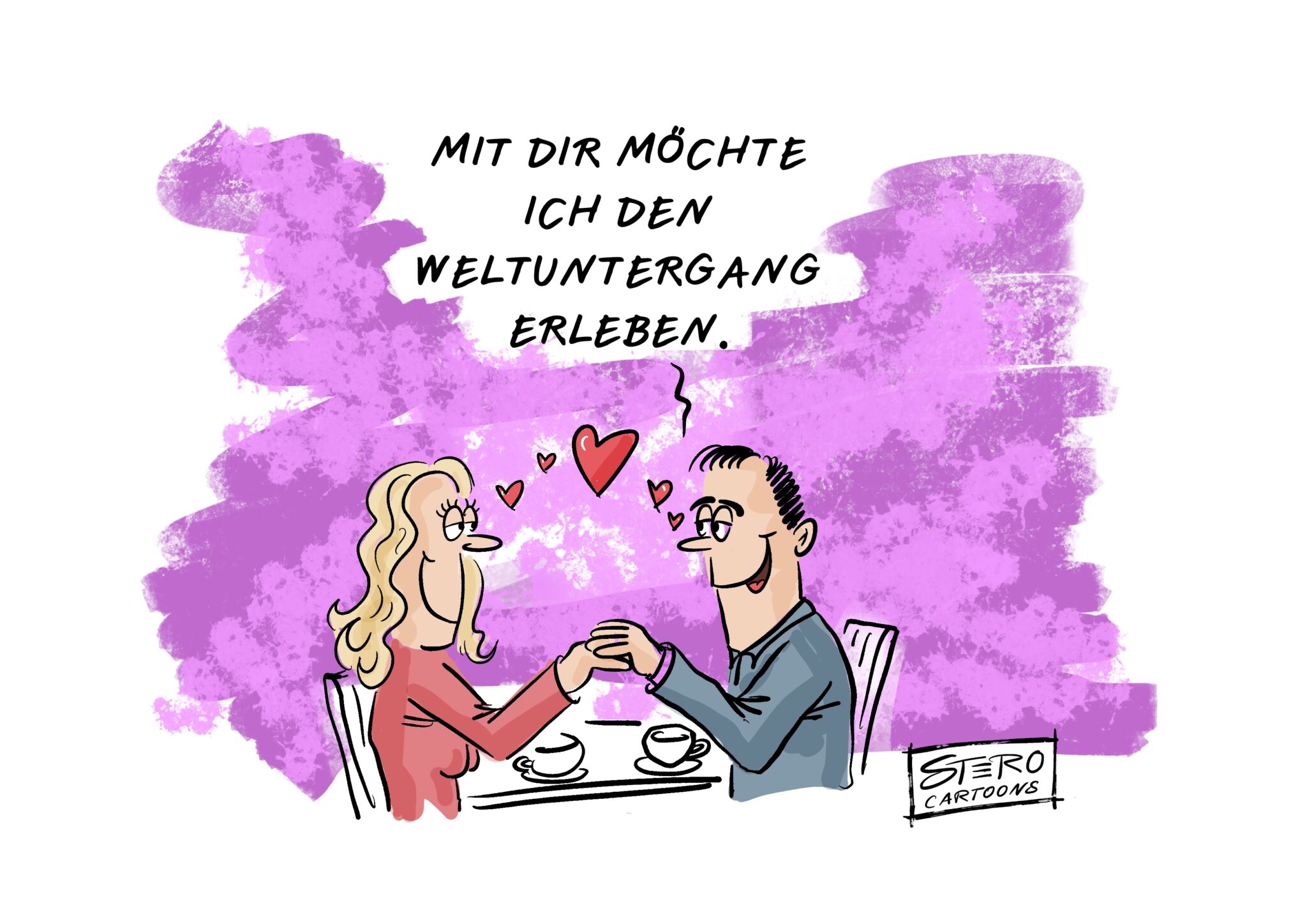 cartoon-karikatur-Cartoon - ewige Liebe im Weltuntergang Cartoon - Roth ...