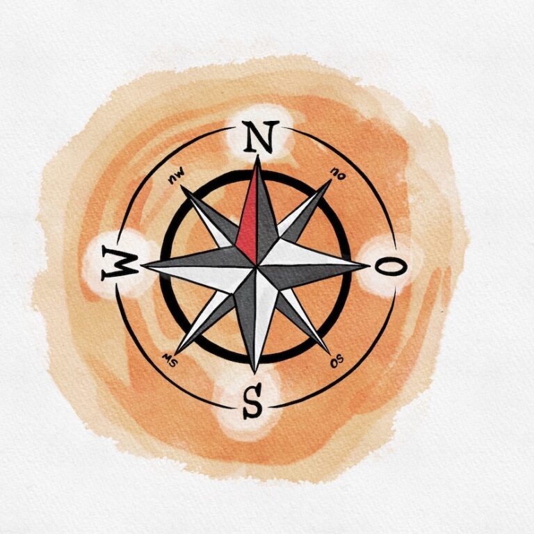 cartoon-karikatur-Cartoon - Kompassrose - Illustration - Roth-Cartoons